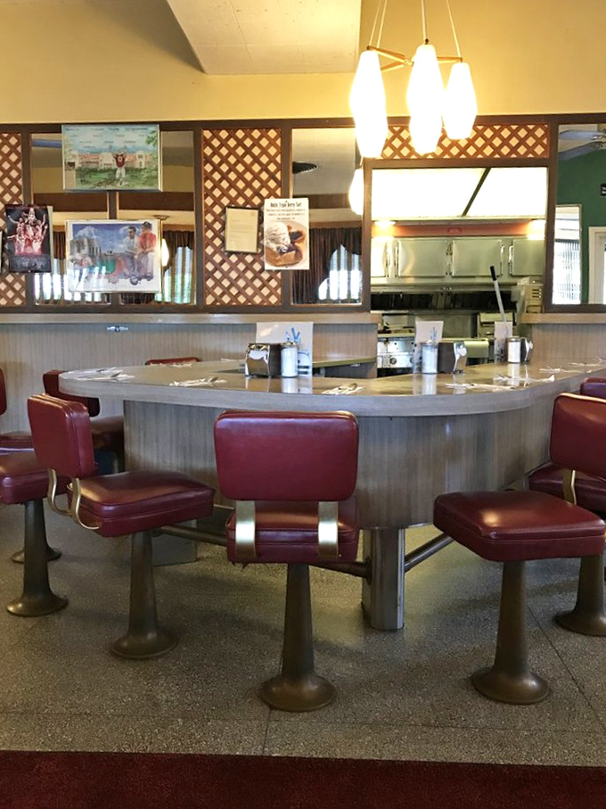 These counter seats have witnessed first dates, business deals, and countless coffee refills. If they could talk, they'd tell you to order the tuna melt.