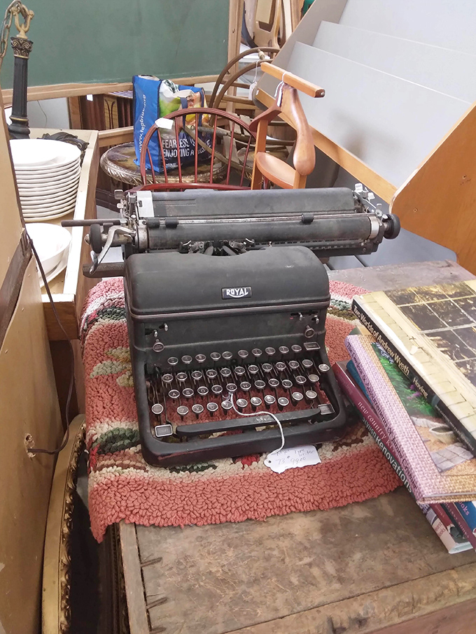 That Royal typewriter has probably written love letters, grocery lists, and maybe the great American novel &ndash; now it waits for its next chapter.