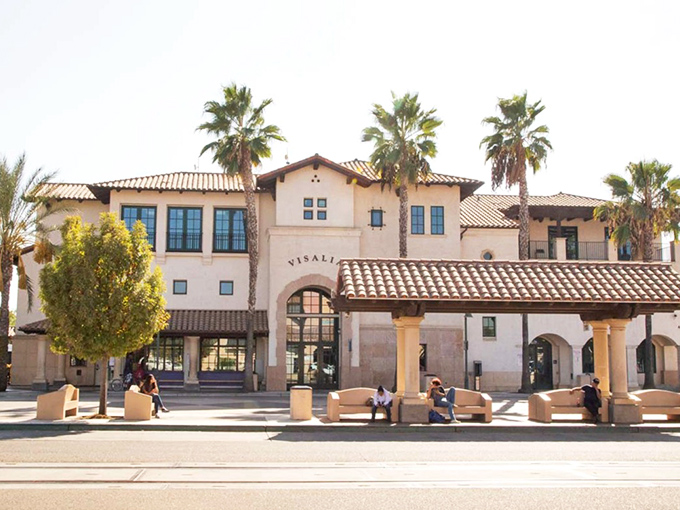 The Visalia Transit Center's Spanish-inspired architecture proves affordable living doesn't mean sacrificing beauty or convenience.