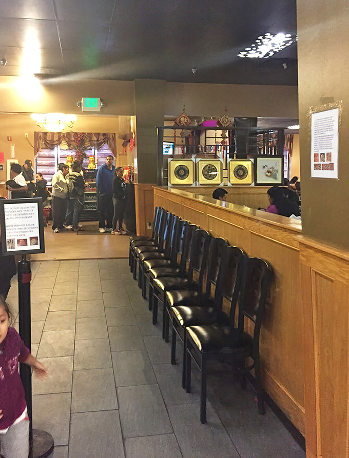 The waiting area where anticipation builds and elastic waistbands get their pre-game stretch.