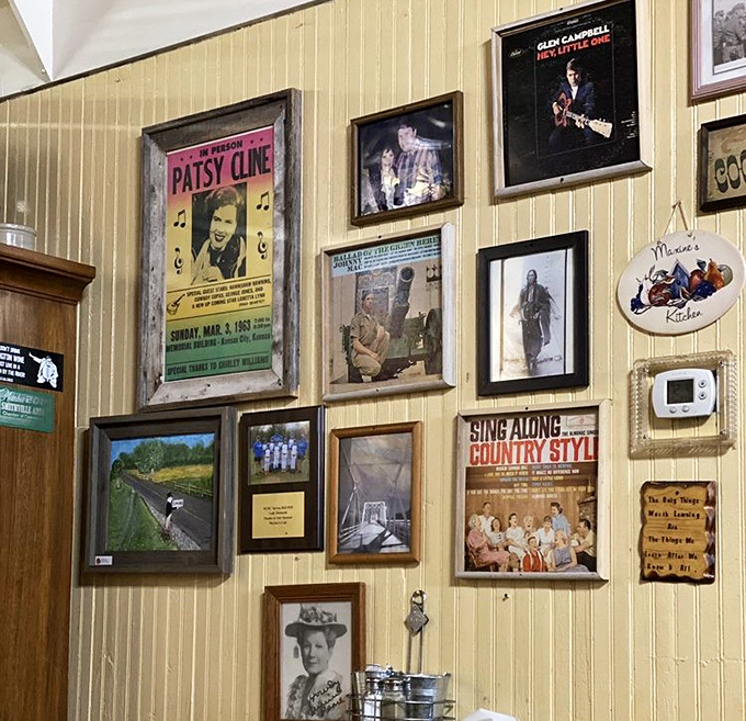 The wall of fame showcases country legends from Patsy Cline to Glen Campbell. Breakfast with a side of music history&mdash;because pancakes taste better with a soundtrack.