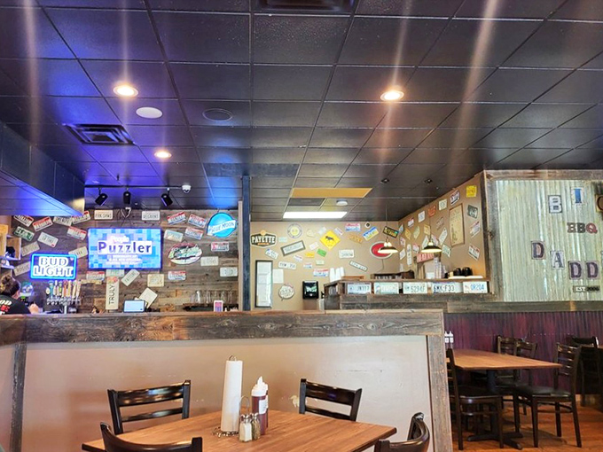 The walls tell stories of good times past while promising more to come—a visual appetizer before the main event hits your table.