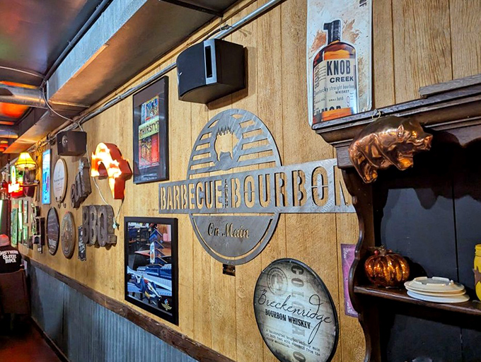 The walls tell stories of bourbon heritage and racing legends &ndash; like being in your coolest friend's basement, if your friend was a barbecue pitmaster.