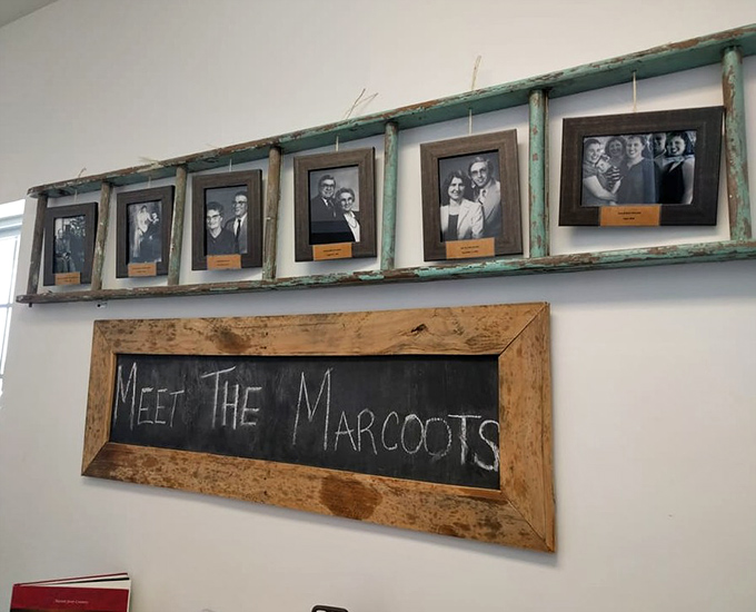 Family legacy displayed with pride. Those vintage photos tell the story of dairy devotion that spans more generations than most TV series.