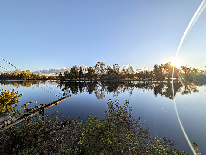 Washington Avenue captures the essence of Alpena's waterfront charm, where mirror-like waters reflect both sky and soul.