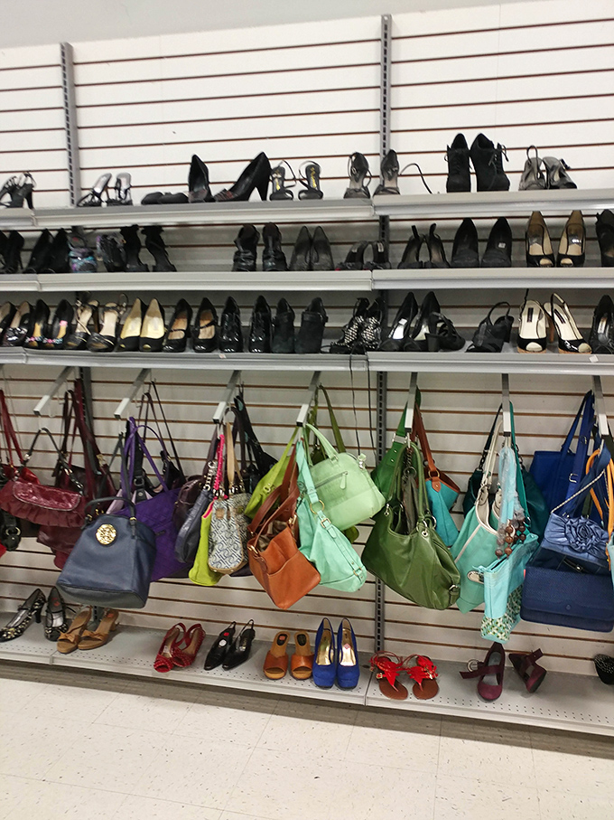 Shoe and handbag heaven &ndash; where designer names hide in plain sight and yesterday's splurges become today's steals for the sharp-eyed shopper.