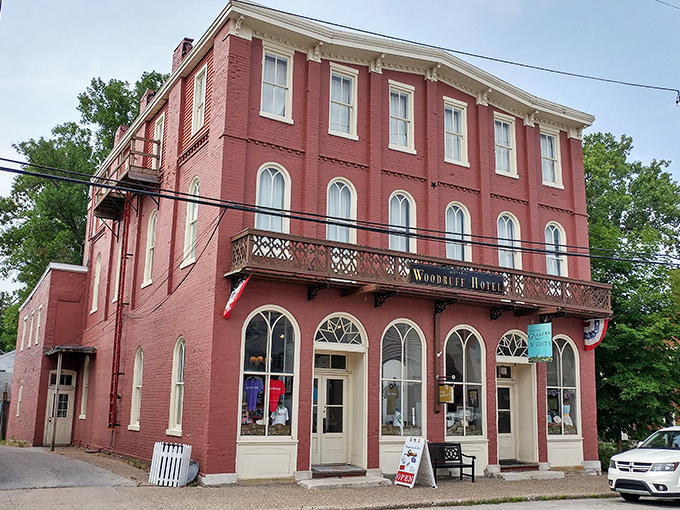 The Woodruff Hotel stands as proudly as it did when guests arrived by horse rather than Hyundai. Those arched windows have witnessed generations of visitors discovering Nauvoo.