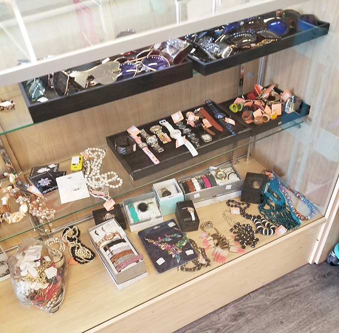 The jewelry display case: proof that one person's "I never wear this anymore" is another's "I've been searching everywhere for this!"