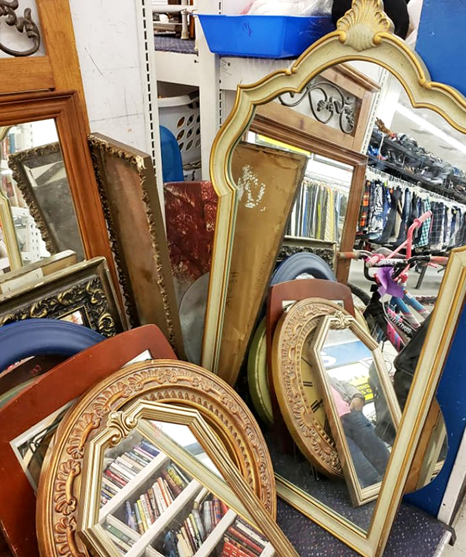 Mirror, mirror on the wall&mdash;or leaning against it. These ornate frames reflect both your image and bygone eras of decorative craftsmanship.