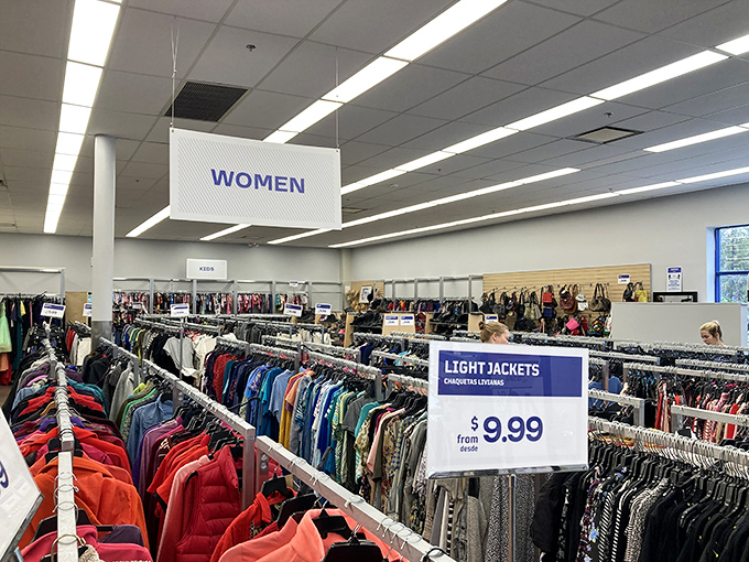 The women's section offers everything from casual basics to unexpected gems, all waiting for their second act in someone's wardrobe.