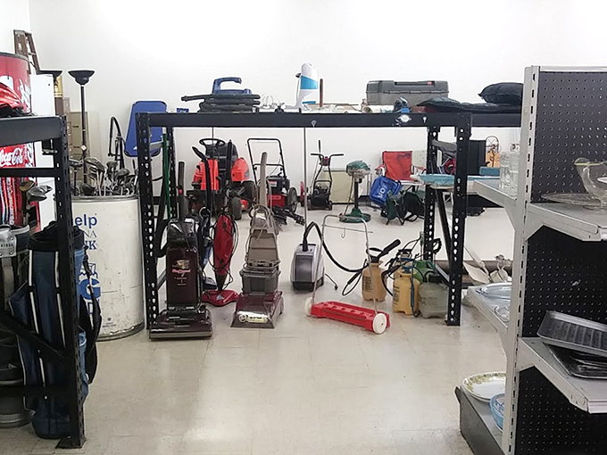 The appliance section: vacuum cleaners, coffee makers, and gadgets galore. Where else can you replace your broken blender without breaking the bank?