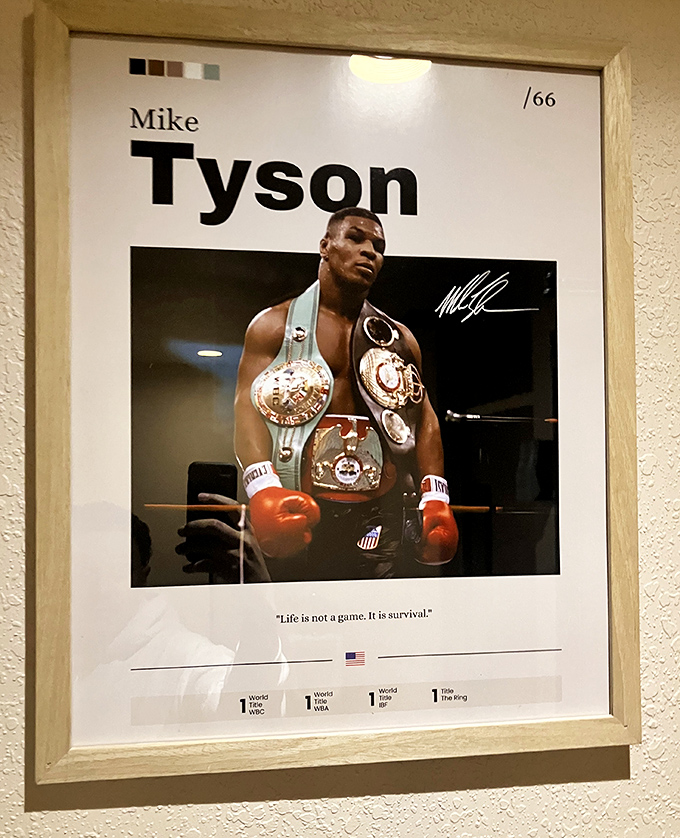 The wall art pays homage to sports legends, reminding us that greatness comes in many forms&mdash;including the kitchen just yards away.