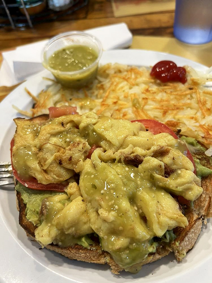 Avocado toast that's not just Instagram-worthy but actually satisfying&mdash;topped with eggs and a drizzle that elevates it from trend to tradition.