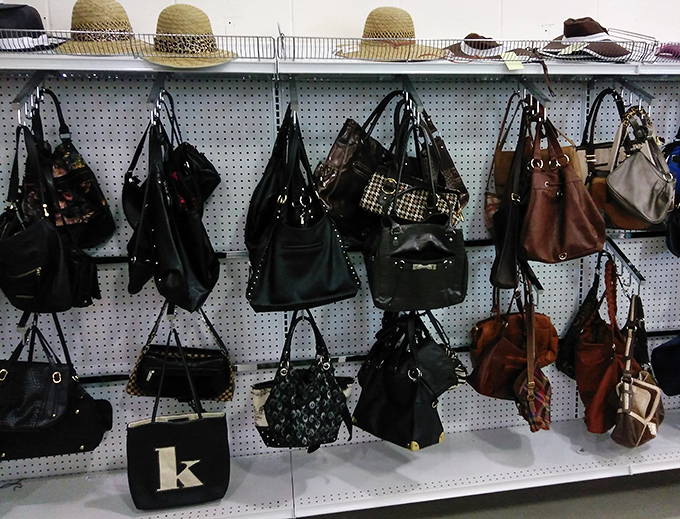 Handbag heaven for the accessory aficionado&mdash;each purse a portable time capsule from another woman's life journey.