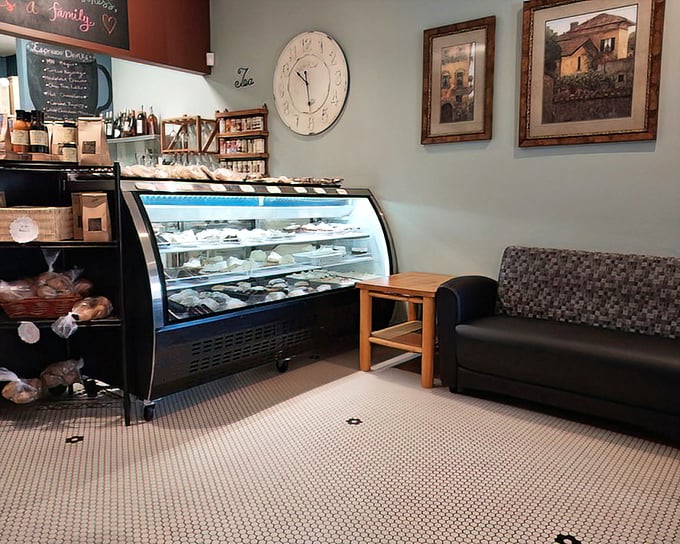 The dessert case&mdash;where willpower goes to die. Each pastry and cake sits like a sweet possibility, daring you to save room after that turkey dinner.