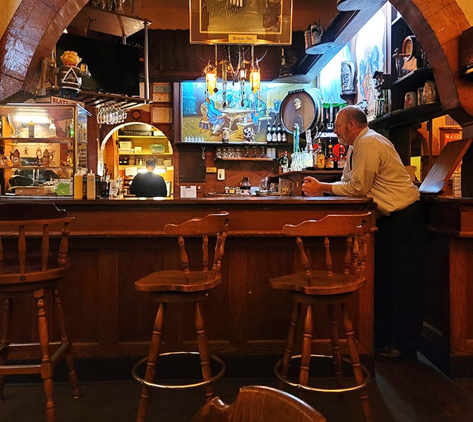 At this bar, beer steins aren't just drinking vessels &ndash; they're time machines to a world where conversation trumps cell phones and pretzels are currency.