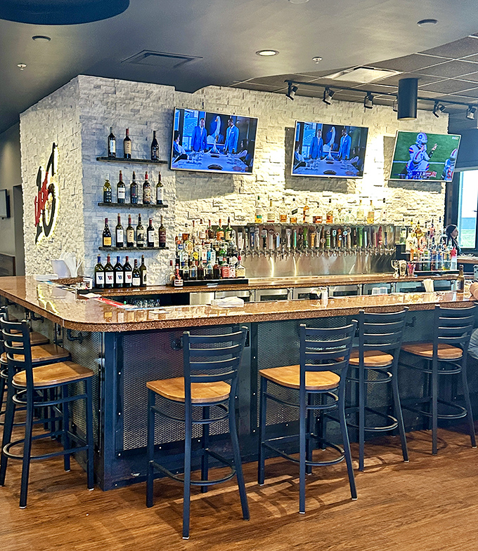 The bar area &ndash; where strangers become friends and friends become regulars over perfectly poured drinks and shared appetizers.