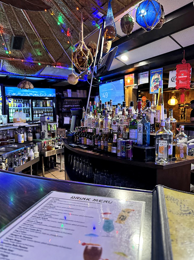 The bar doesn't just serve drinks; it serves time travel. One sip and you're in 1965, wondering why you don't own more Hawaiian shirts.