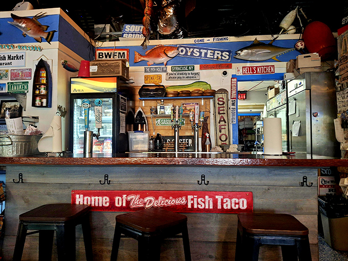 "Home of The Delicious Fish Taco" isn't just a sign&mdash;it's the understatement of the year for this seafood sanctuary.