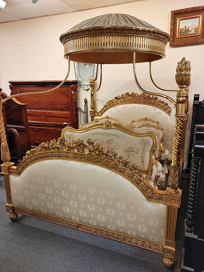 A bed fit for Marie Antoinette&mdash;or anyone who's ever secretly wanted to live in a palace. Sweet dreams come standard with this level of opulence.