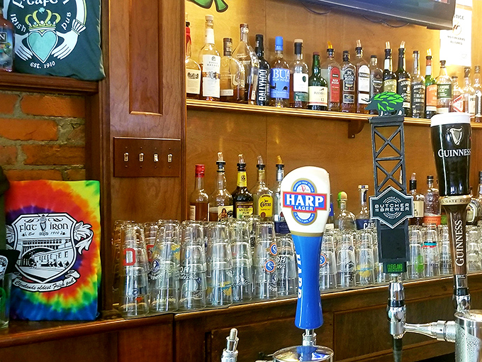 A perfectly poured beer alongside French onion soup&mdash;proof that sometimes the simplest combinations make the most memorable meals.