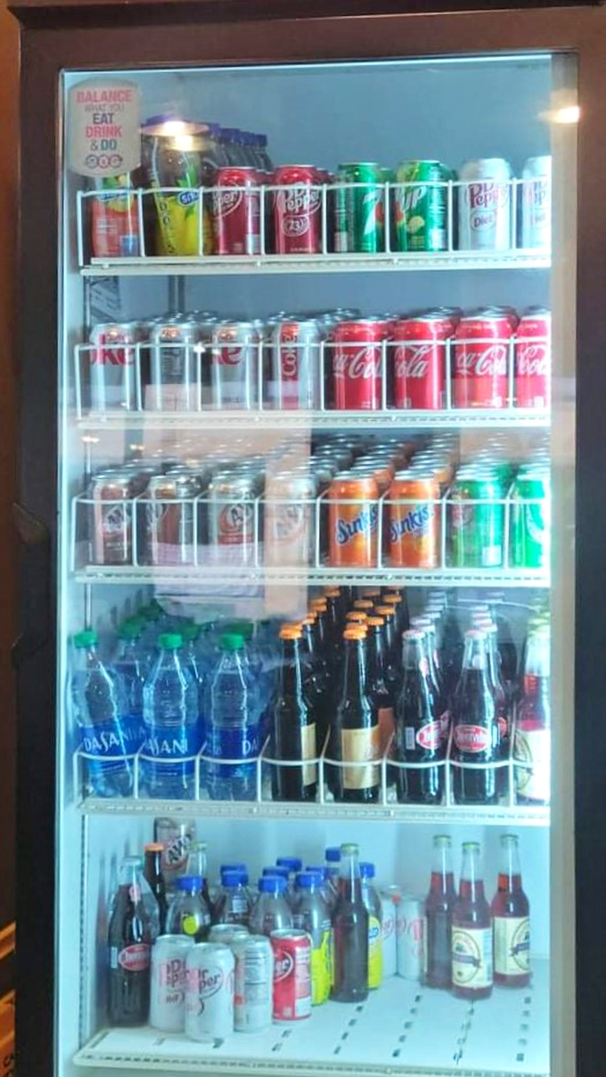 The beverage cooler&mdash;a reminder that Smoque's BYOB policy is one of civilization's greatest achievements. Choose your companion wisely.