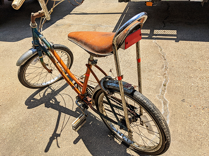 This vintage bicycle isn't just transportation&mdash;it's a time machine with pedals, ready to carry some lucky kid into a summer of adventures.