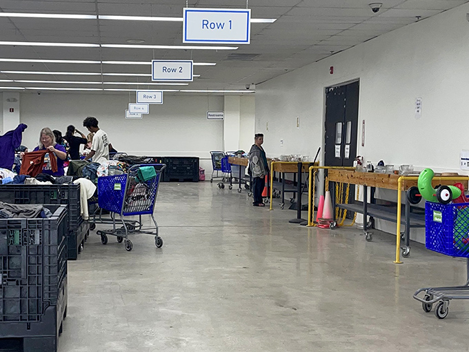 Organization amid the treasure hunt. The row system helps navigate this sea of possibilities&mdash;think of it as bargain hunting with GPS.