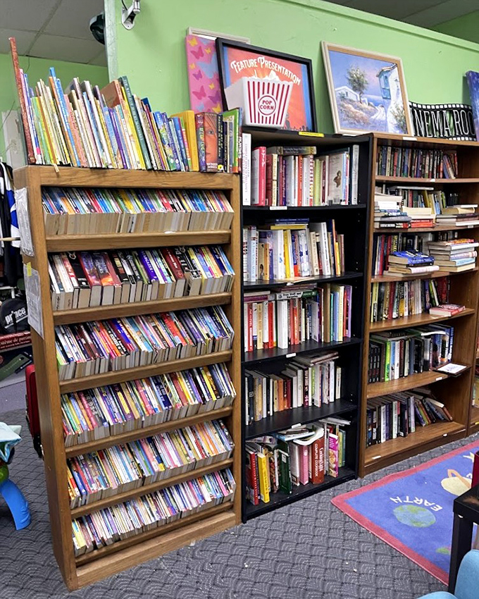 The book section rivals many small libraries, with shelves groaning under literary treasures priced less than your morning coffee. Bibliophiles, prepare your tote bags.