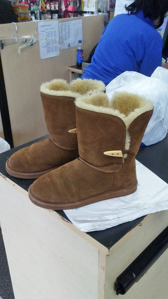 Shoes with miles left to walk and stories yet to tell. From hiking boots to dress pumps, footwear finds await the patient browser.