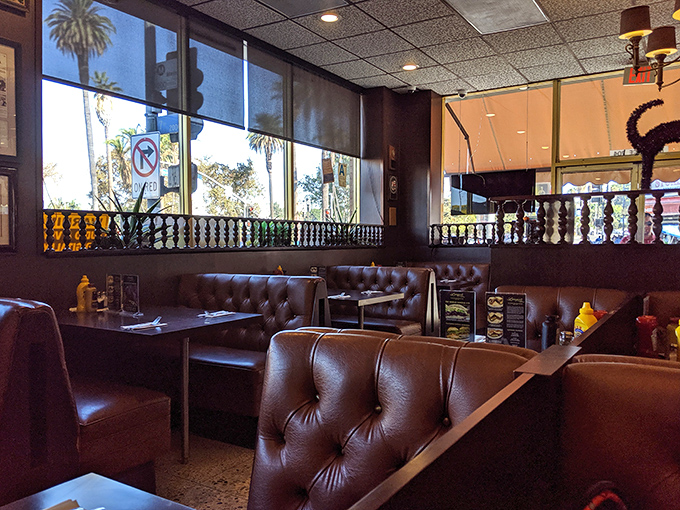 Sunlight streams through windows illuminating booths where countless "this is the best sandwich I've ever had" declarations have been made.
