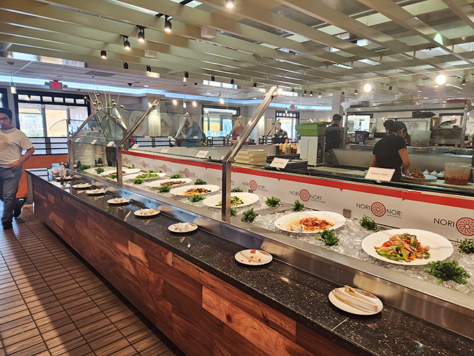 The buffet line where dreams are made and diets go to die. Pace yourself &ndash; it's a marathon, not a sprint.