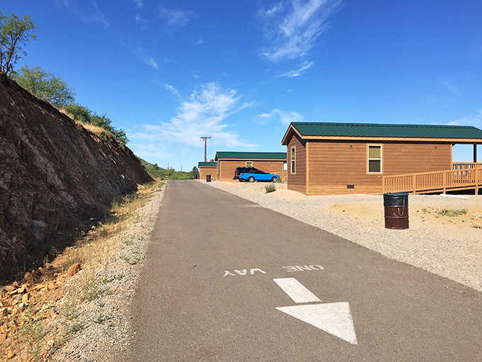 Cabin accommodations for those who want to commune with nature but draw the line at sleeping on the ground or using leaves as toilet paper.