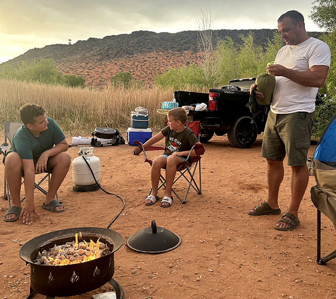 Campfire moments that become the stories you'll tell for years. Nothing seasons dinner better than desert air and good company.