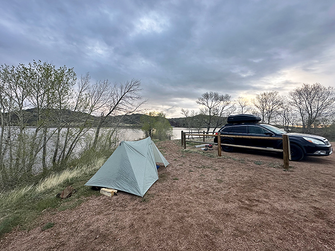 Lakeside camping where your tent gets waterfront property without the waterfront prices &ndash; take that, Malibu!