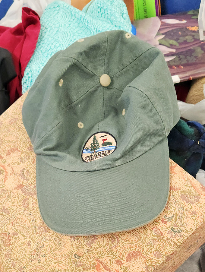 That well-traveled Prairie Grove cap represents someone's memories, now ready to create new adventures on your next road trip.