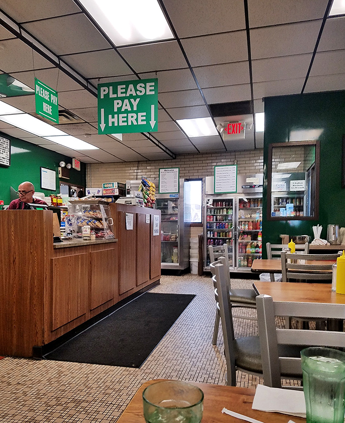 The cashier station where you pay for culinary happiness and possibly plan your next visit immediately.