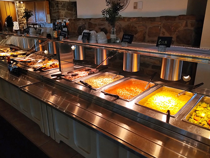 The buffet spread at The Skillet proves that "all-you-can-eat" doesn't have to mean "lower your expectations." Quality meets quantity in perfect harmony.