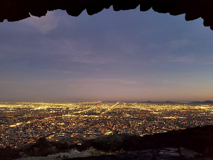Night transforms Phoenix into a galaxy of earthbound stars. The city lights twinkle with possibilities and late-night taco runs.