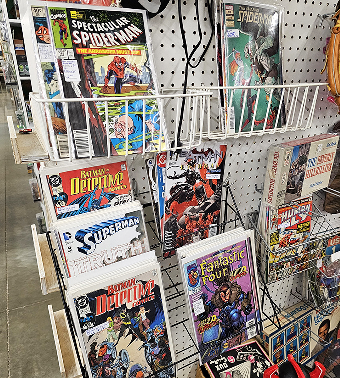 Comic book heaven for grown-ups who refuse to forget their childhood heroes. Spider-Man still looks amazing for his age!