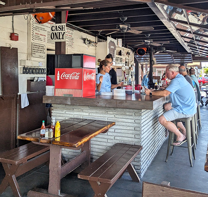 Where Florida's seafood magic happens&mdash;simple counter service with no pretense, just the promise of smoky deliciousness to come.