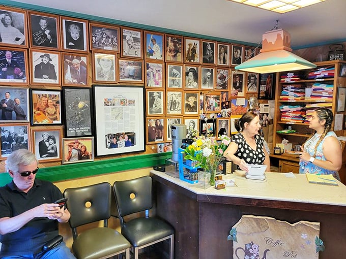 The wall of fame showcases visitors from far and wide. Even celebrities need their waffle fix when in Sedona.