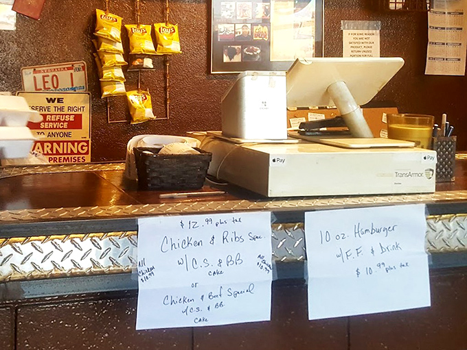 At the counter, handwritten specials remind us that the best food often comes with a personal touch, not a printed menu.