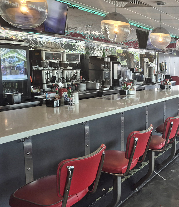The counter where magic happens&mdash;where orders are called and plates emerge like edible works of art from behind stainless steel.