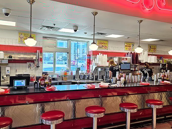 The soda fountain counter isn't just where milkshakes are born &ndash; it's where conversations between strangers turn them into friends.