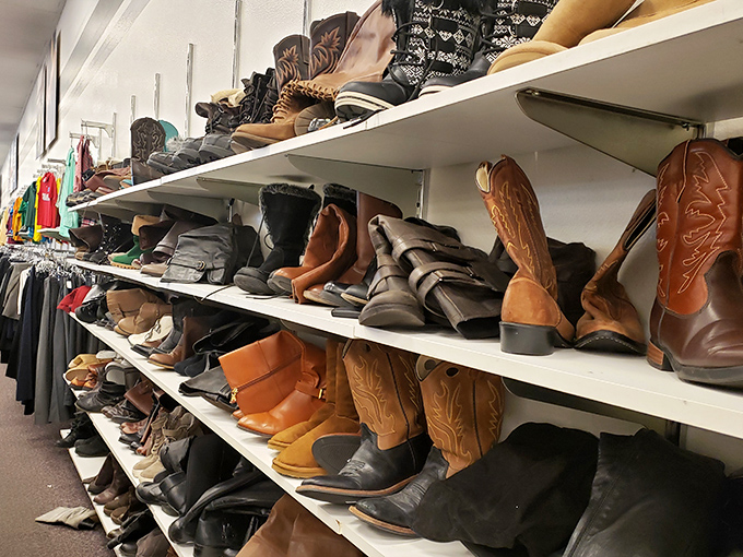 Cowboy boot nirvana! Each pair holds the ghost of line dances past and the promise of Western adventures to come.