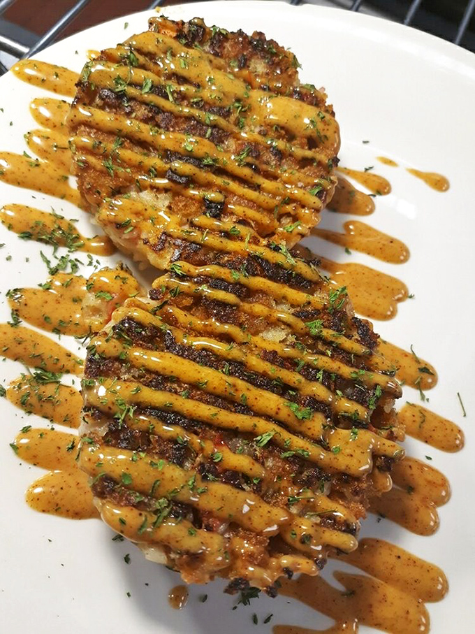 Crispy on the outside, tender and flavorful inside&mdash;these crab cakes don't waste precious space with unnecessary fillers.