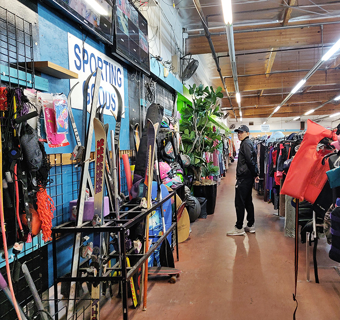 Between racks of potential wardrobe upgrades, shoppers embark on personal scavenger hunts for that perfect something they didn't know they needed.