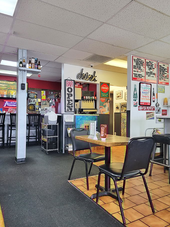 The d&eacute;cor says "we've been here forever and plan to stay." Vintage signs and memorabilia aren't for show&mdash;they're chapters in White Spot's ongoing story.