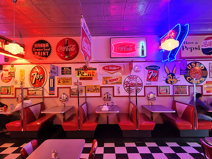 Wall-to-wall nostalgia that doesn't just remind you of the good old days&mdash;it insists they never left, one neon beer sign at a time. 